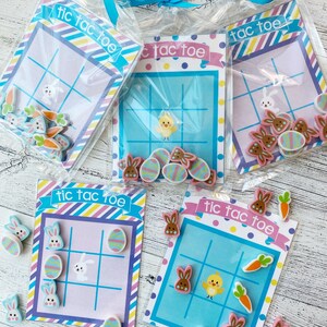 Easter Tic Tac Toe Game. Printable Tic Tac Toe Game for Easter Basket ...