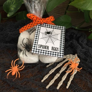 Printable Spider Eggs Halloween Tags & Bag Topper. Perfect for ...