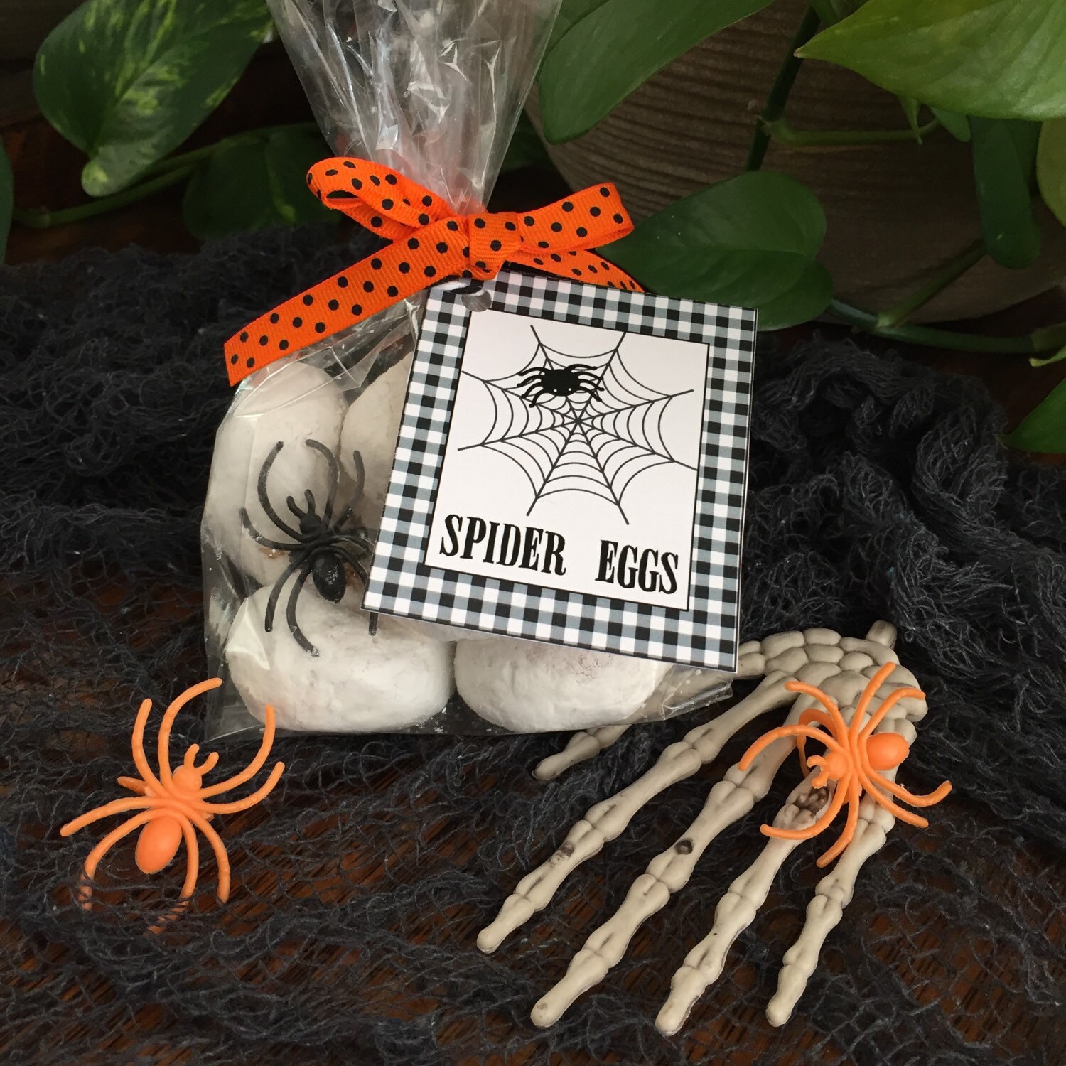 Printable Spider Eggs Halloween Tags & Bag Topper. Perfect for ...