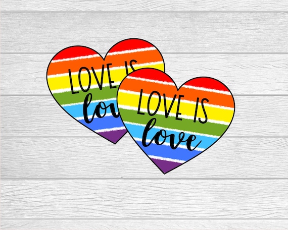 Printable Love is Love Tags. Pride Rainbow LGBTQ Ally Gift | Etsy
