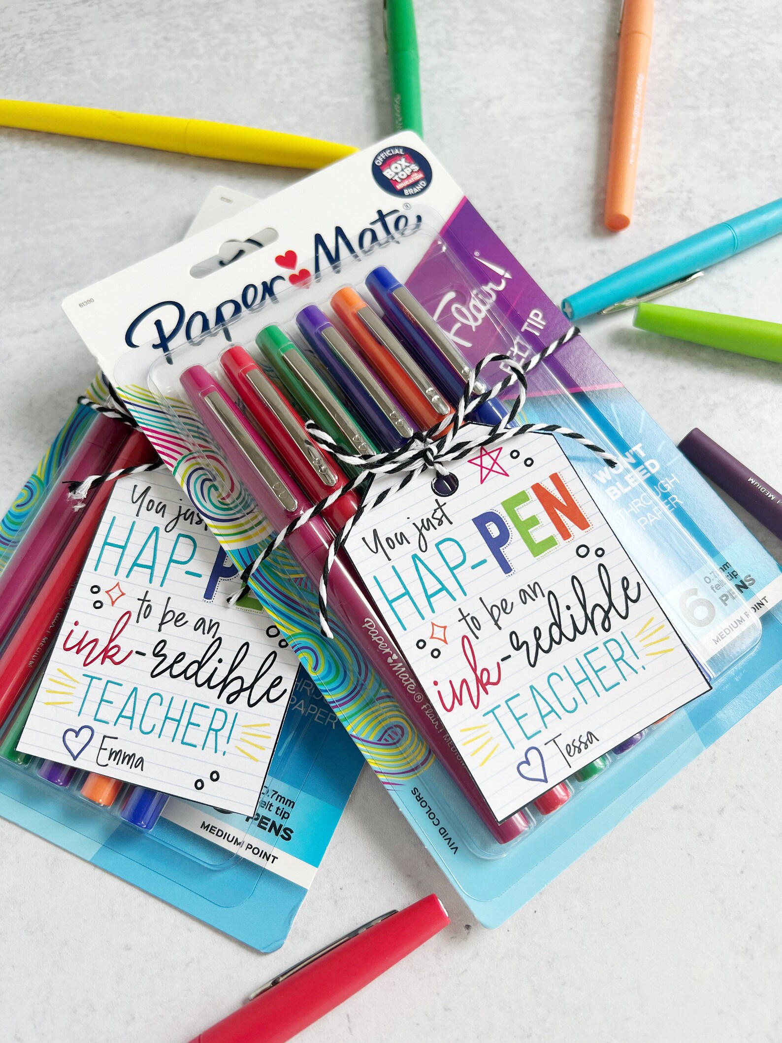 Printable Pen Teacher Gift Tag. You Just Happen to Be an Ink-redible ...