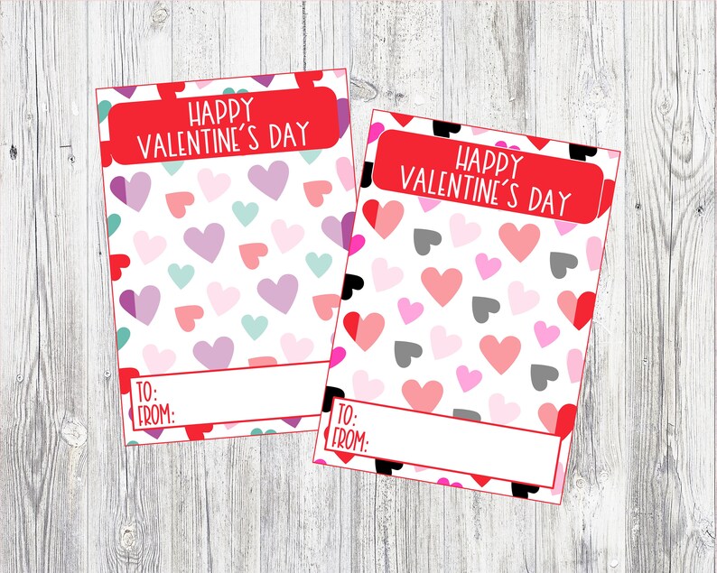 Valentine's Day Cookie Cards. Both Color Options Included.instant ...