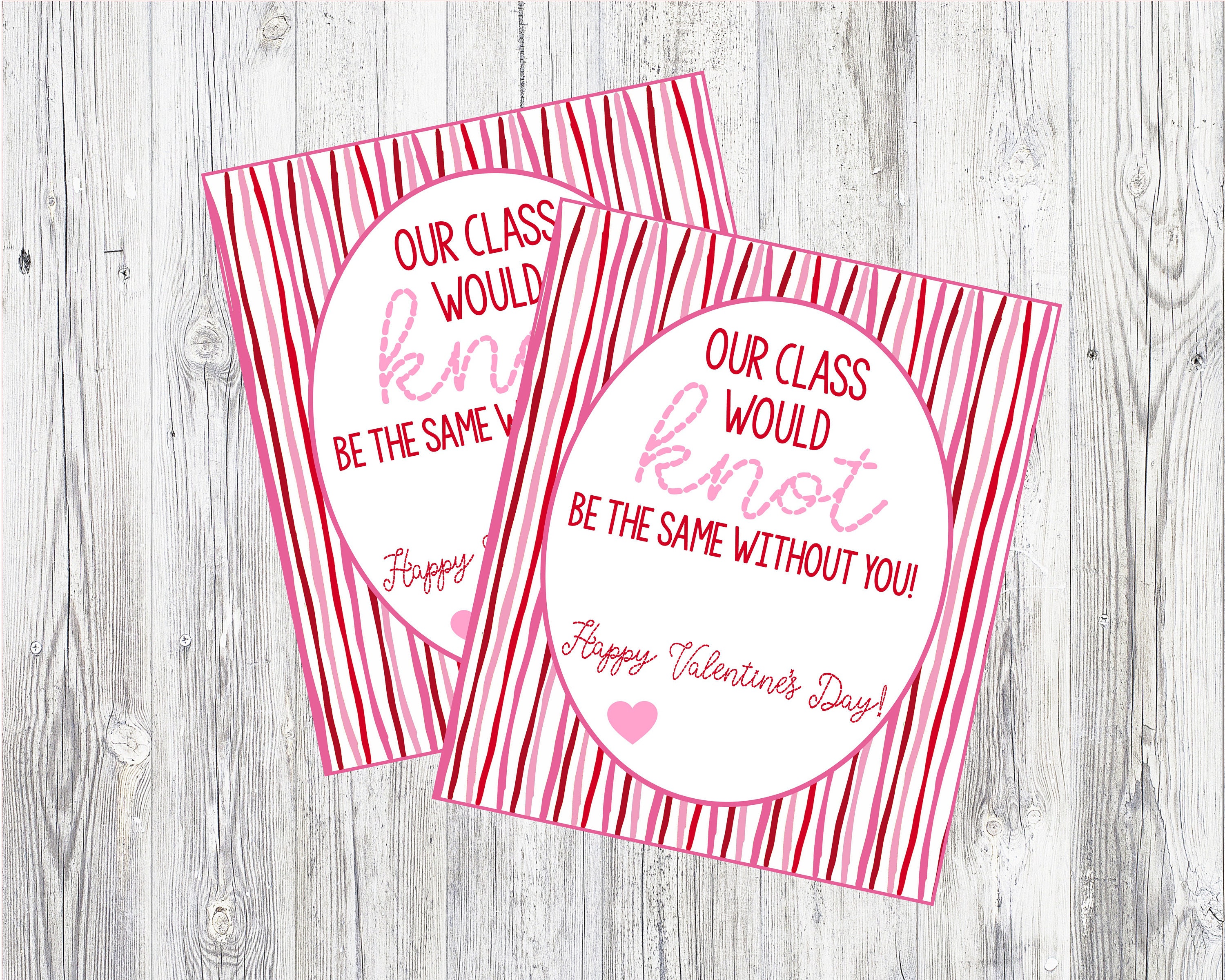 Printable Knot Valentine Card to Pair With Friendship Bracelets. Class ...