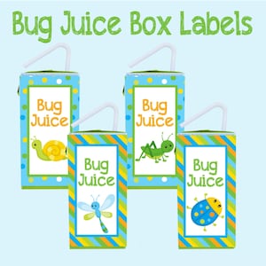 Bug Juice Juice Box Labels. Instant Digital Download. Fun for Bug ...