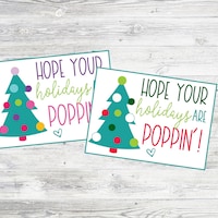 Editable Christmas Gift Tags, Pop It Christmas Gift Tags, Fidget Toy ...
