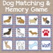 Dog Matching & Memory Game. Great Game for Toddlers and Preschoolers ...