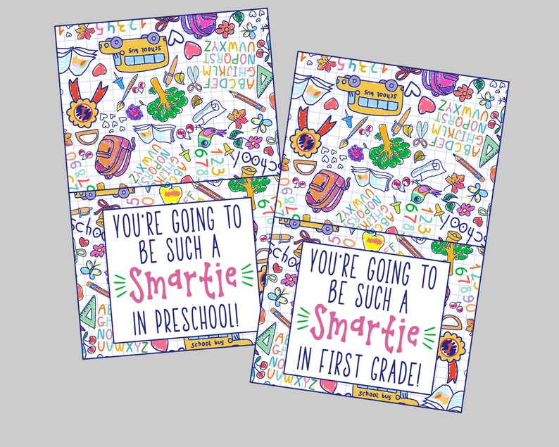 You're Going to Be Such a SMARTIE! Back to School Student Gift. Instant ...