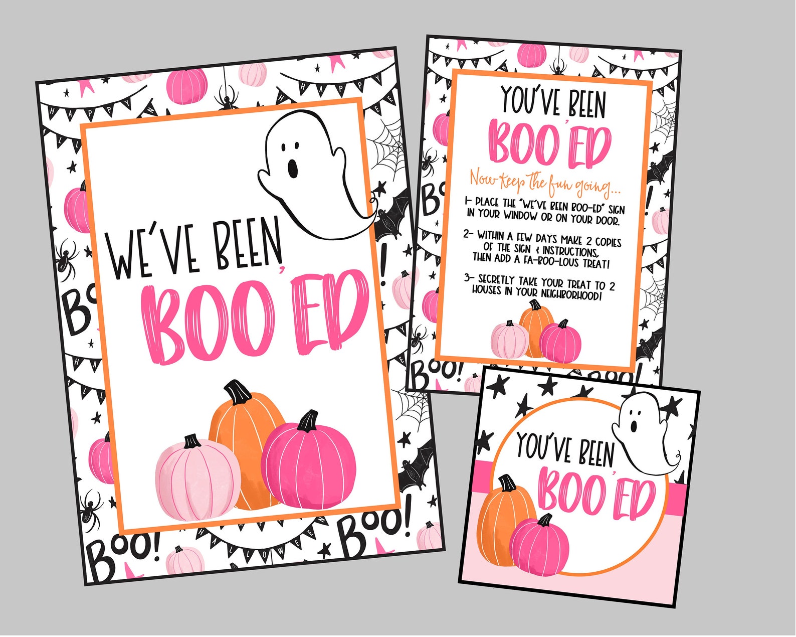 Printable You've Been Boo-ed Set. Instant Digital Download - Etsy