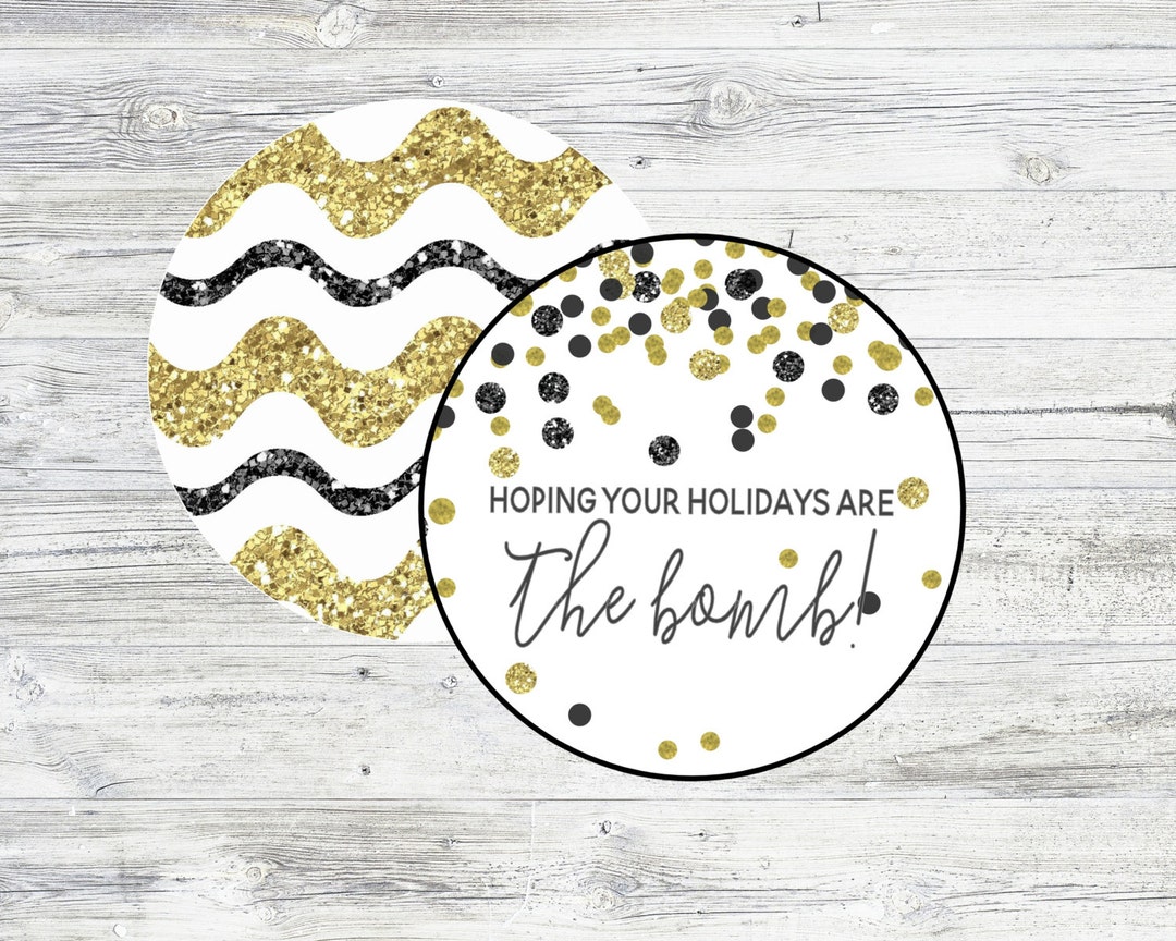 Hoping Your Holidays Are the Bomb. Gift Tag to Pair With Bath Bombs ...