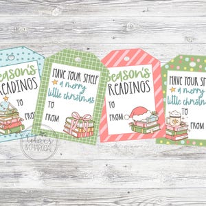 Printable Bookish Christmas Gift Tags. Season's Readings. Have Your ...