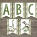 Dinosaur Birthday Banner. Full Alphabet Printable Banner Set, Plus ...