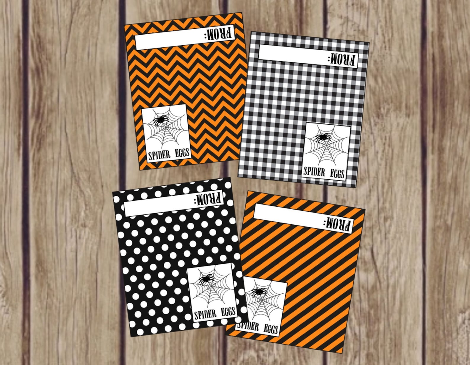 Printable Spider Eggs Halloween Tags & Bag Topper. Perfect for | Etsy