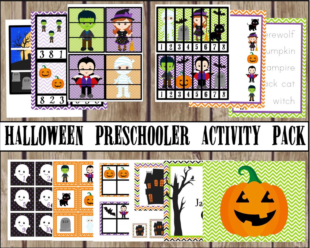 Halloween Preschool Games and Activities. 18 Pages of Halloween Fun and ...