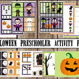 Halloween Preschool Games and Activities. 18 Pages of Halloween Fun and ...