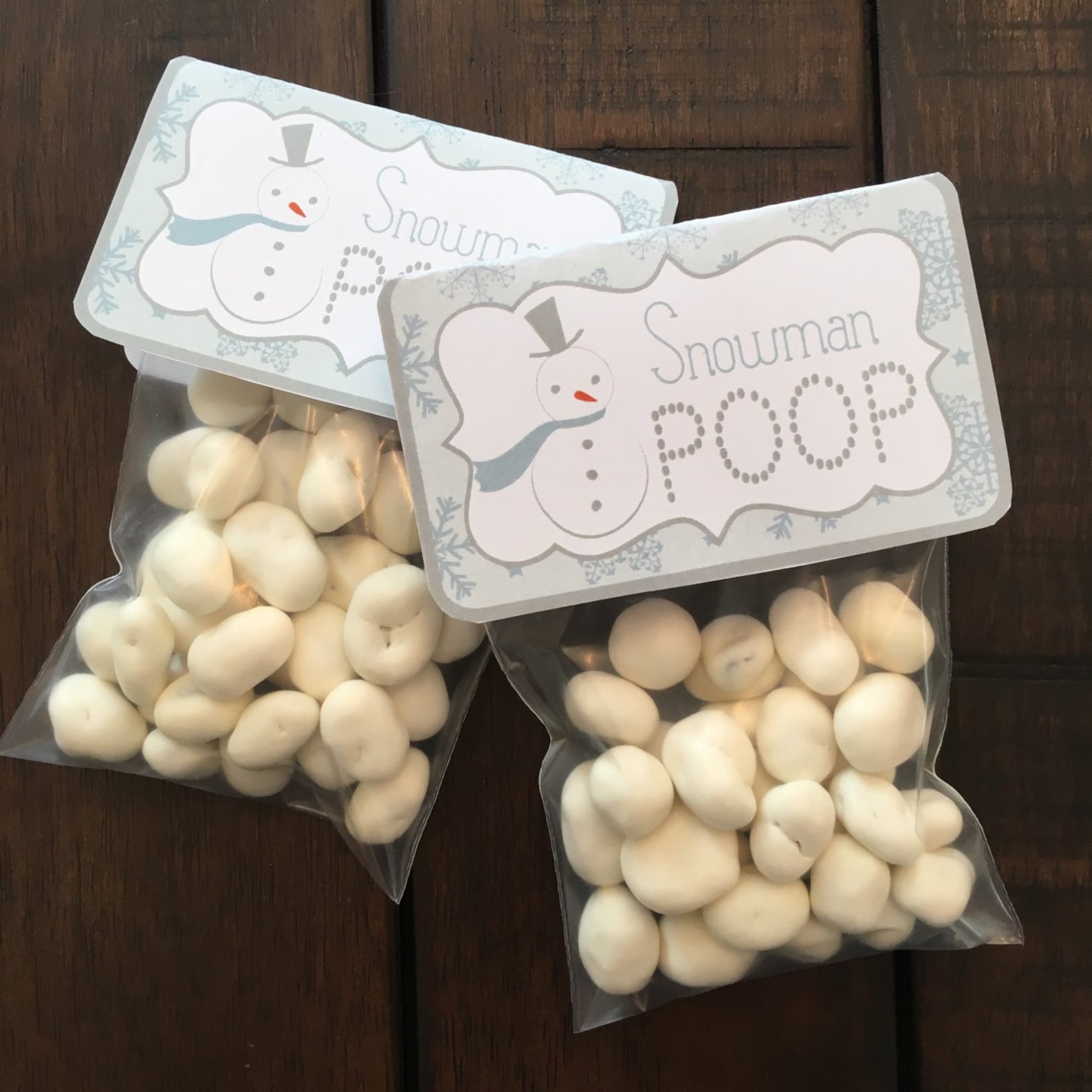 Snowman Poop Bag Toppers and Gift Tags. Perfect for Neighbor - Etsy