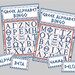 Printable Greek Alphabet Bingo Game Set. 24 Game Card Set for Teaching ...