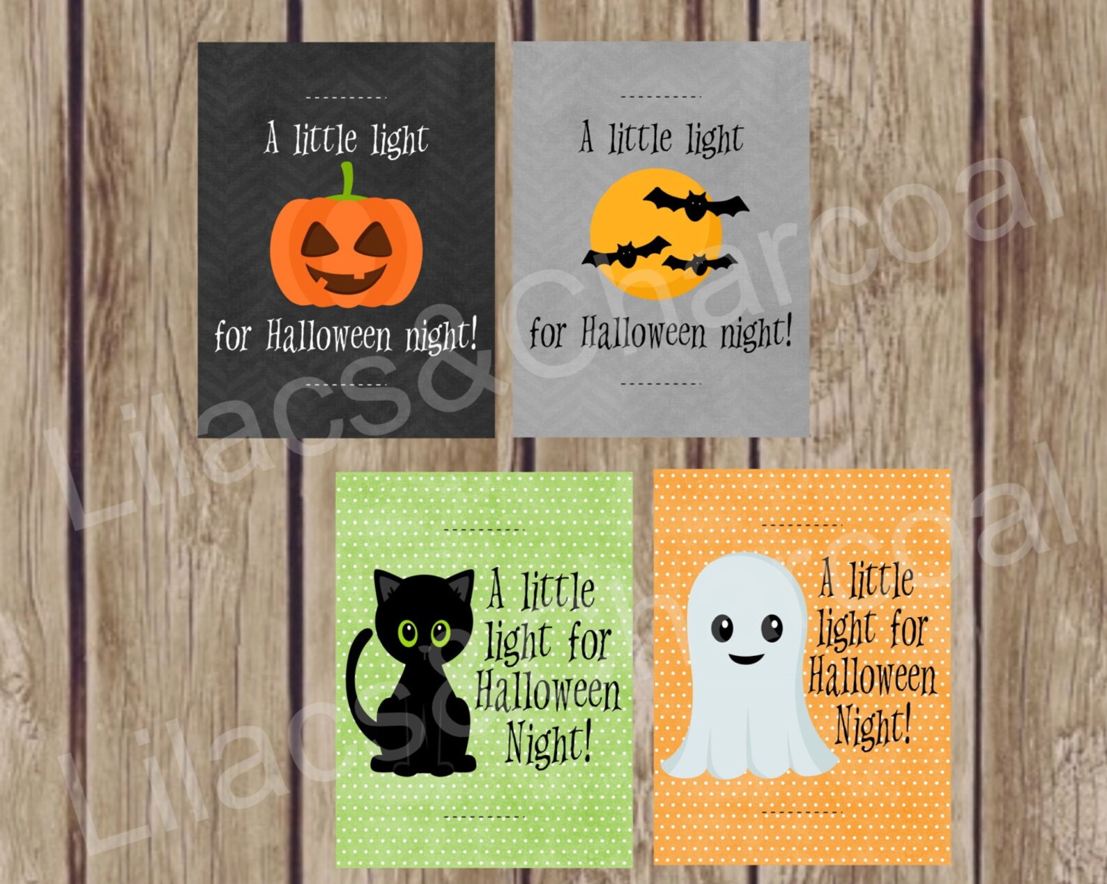 Printable A Little Light for Halloween Night Glow Stick Gift - Etsy