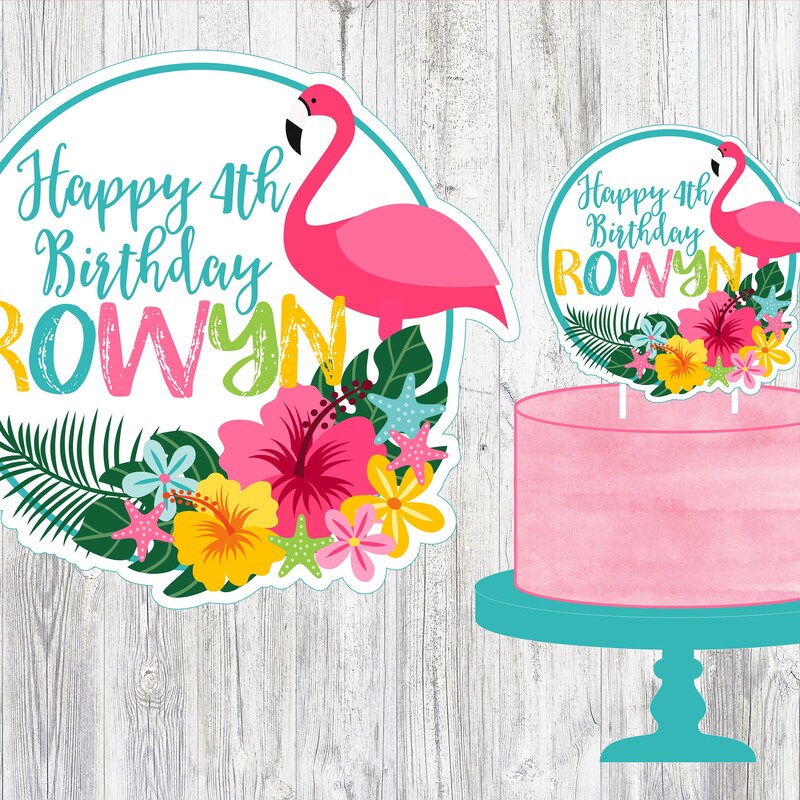 Tropical Cake Topper - Etsy Australia
