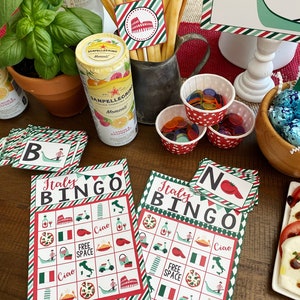 Printable Italy Bingo Game. 12 Card Italy Bingo Game Set for Italy ...