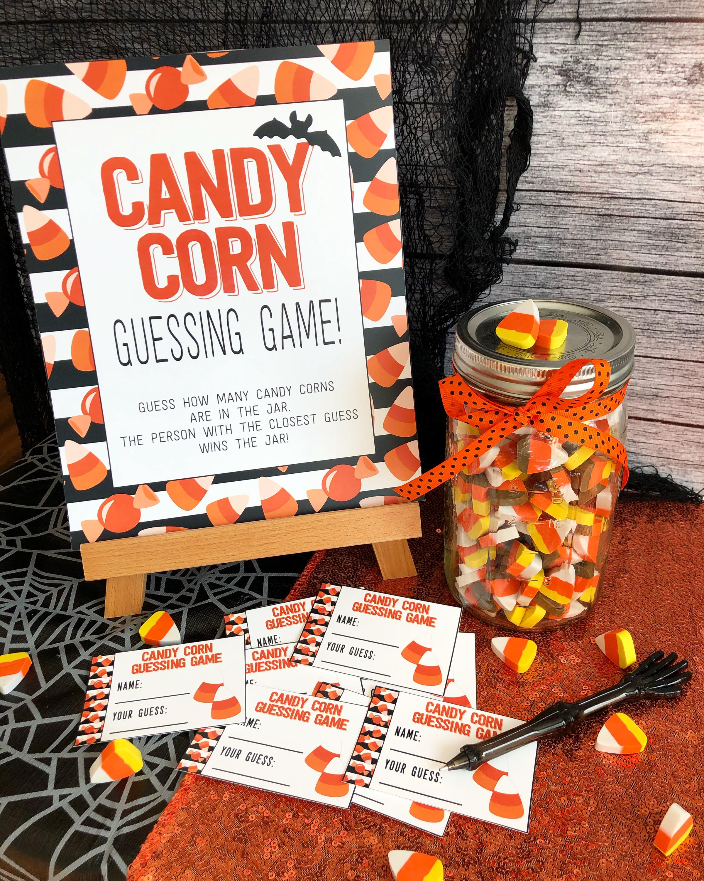 Candy Corn Guessing Game. Printable Guess How Many Candy Corns for ...