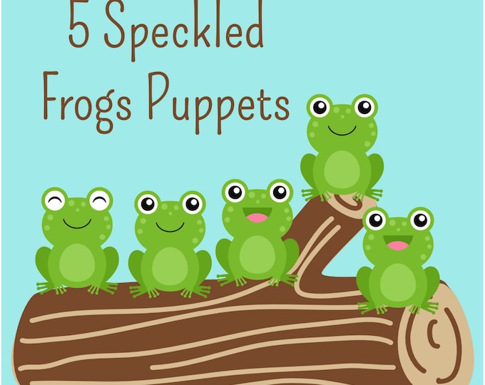 Five Little Speckled Frogs Printable Props. Nursery Rhymes, Baby and ...