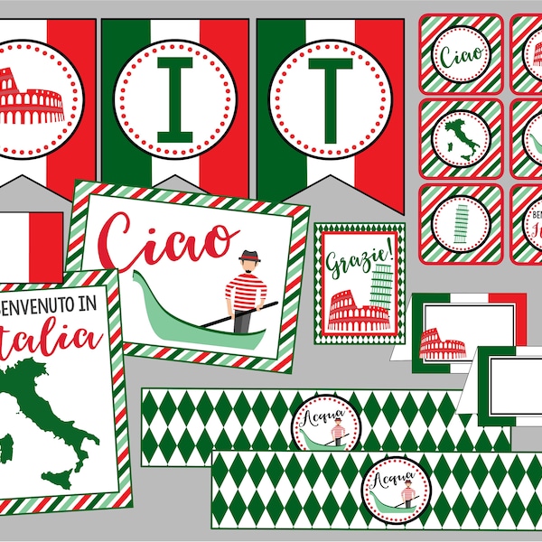 Italian Themed Party - Etsy
