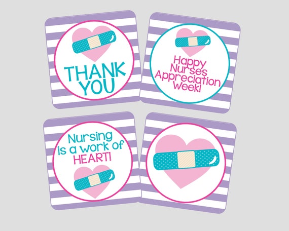 Nurses Apprecation Tags. Nursing is a Work of Heart. Thank You - Etsy