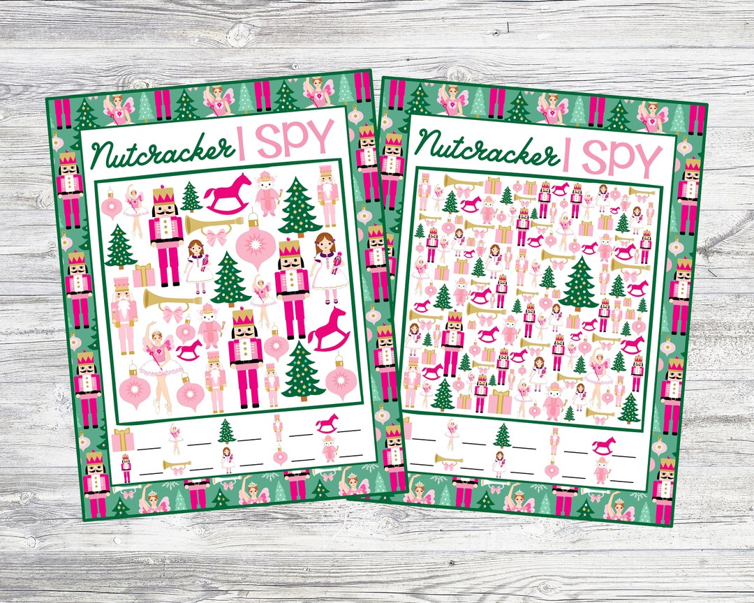 Nutcracker I Spy Game: Printable Christmas Activity (digital Download ...