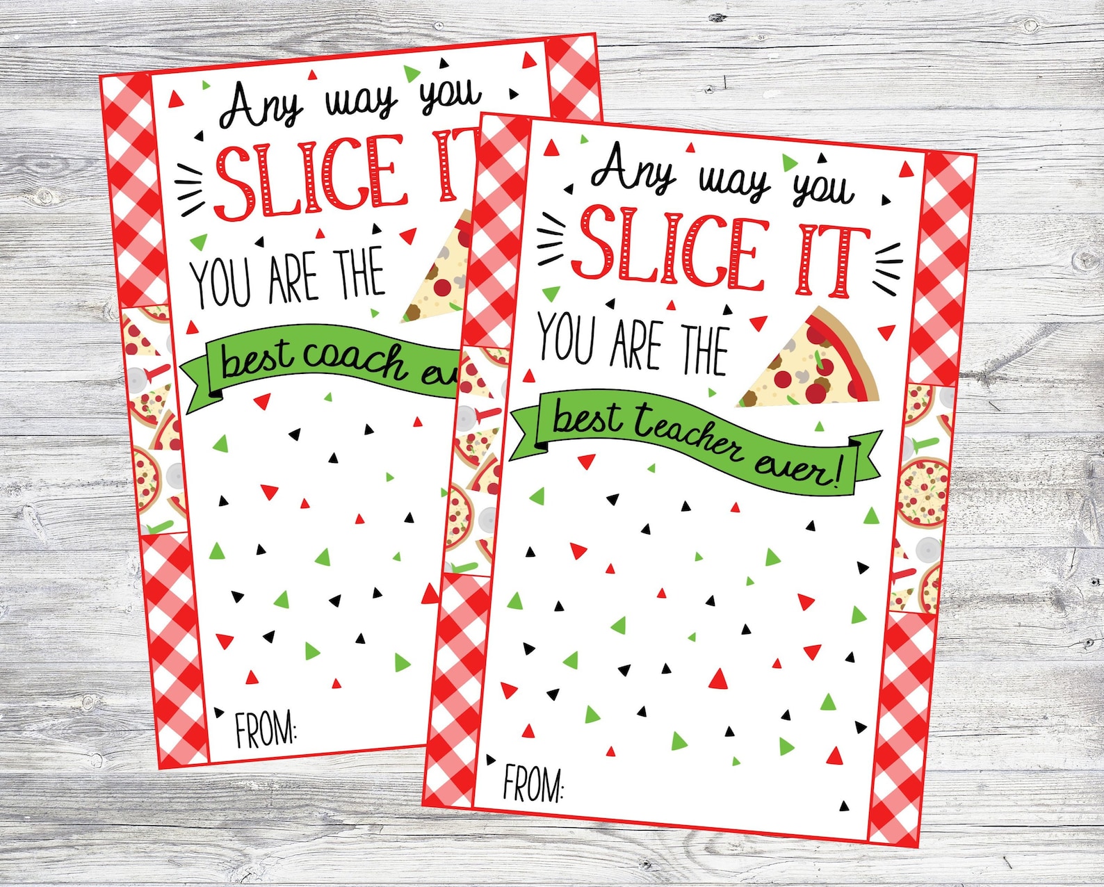 Pizza Gift Card Holder for Teachers Appreciation or Coach. Any - Etsy