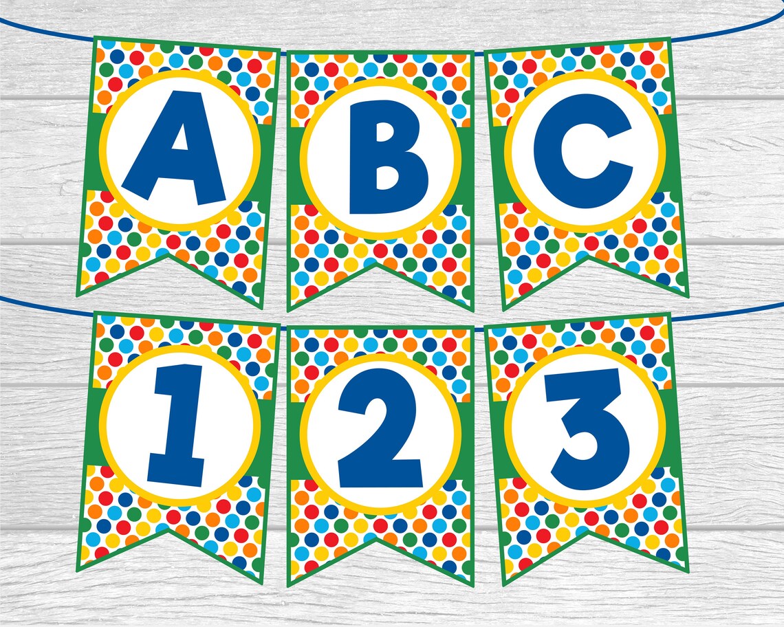 Printable Happy Birthday Party or Classroom Banner. Printable | Etsy