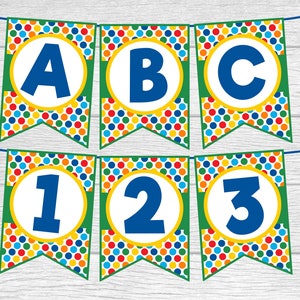 Printable Happy Birthday Party or Classroom Banner. Printable Banner ...
