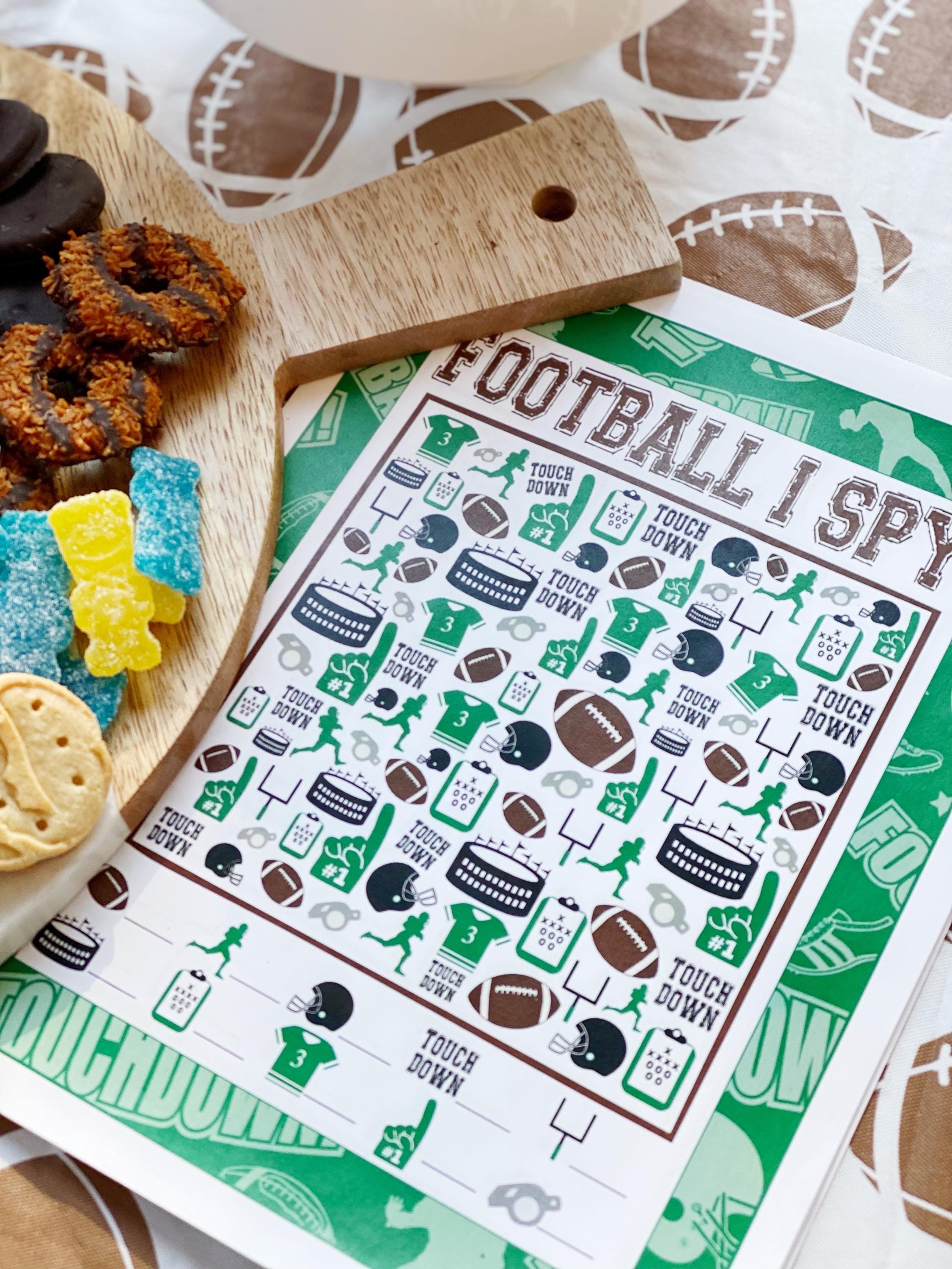 Football I Spy Printable Games. 5 Different Sheets Easier to Harder ...