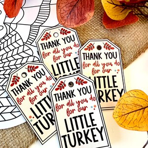 Printable Thanksgiving Teacher Gift Tags. Thanks for All You Do for Our ...