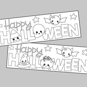 DIY Halloween Bookmarks. Print & Color Your Own Bookmark. Instant ...
