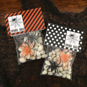 Printable Spider Eggs Halloween Tags & Bag Topper. Perfect for ...