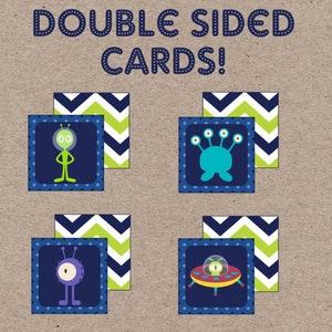Space Alien Matching & Memory Game. Great Game for Toddlers and ...