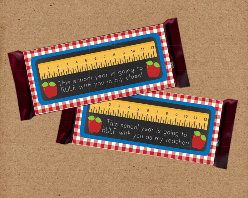 Back to School Chocolate Bar Wrapper. This School Year is - Etsy