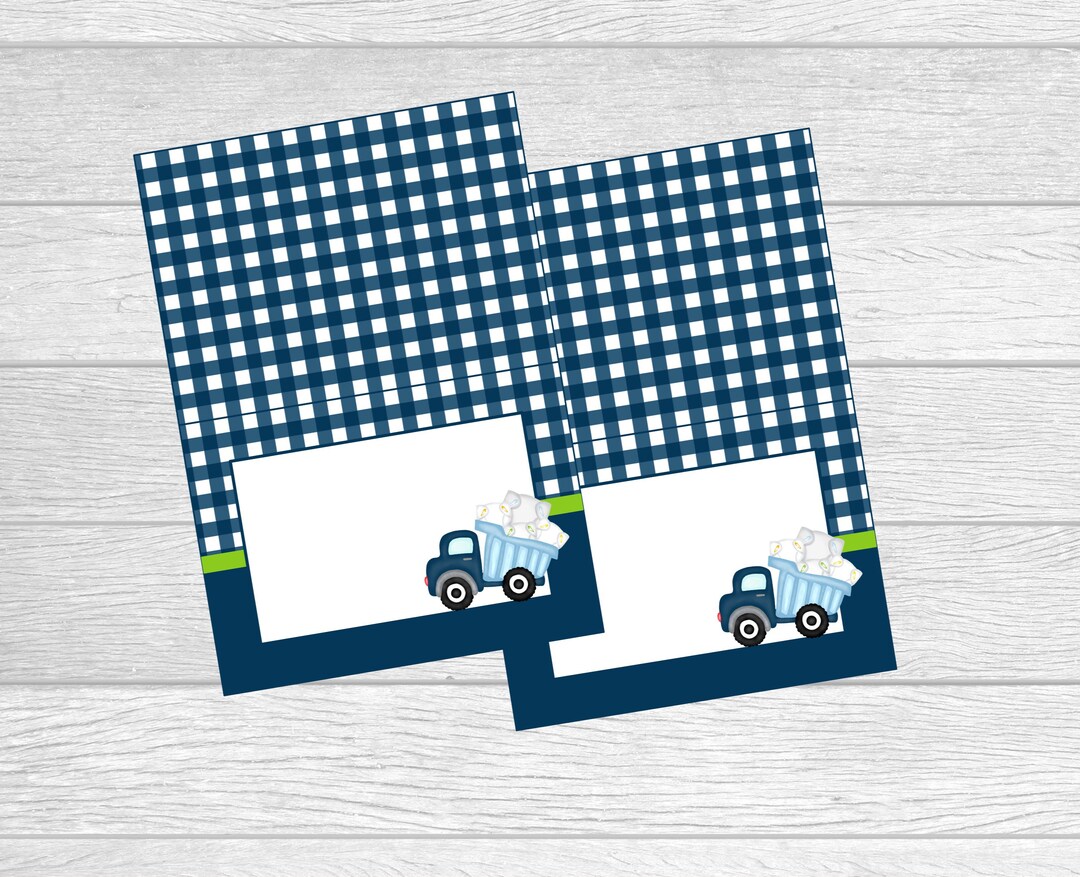 Food Tents for Diaper Truck Baby Shower. INSTANT DIGITAL DOWNLOAD ...
