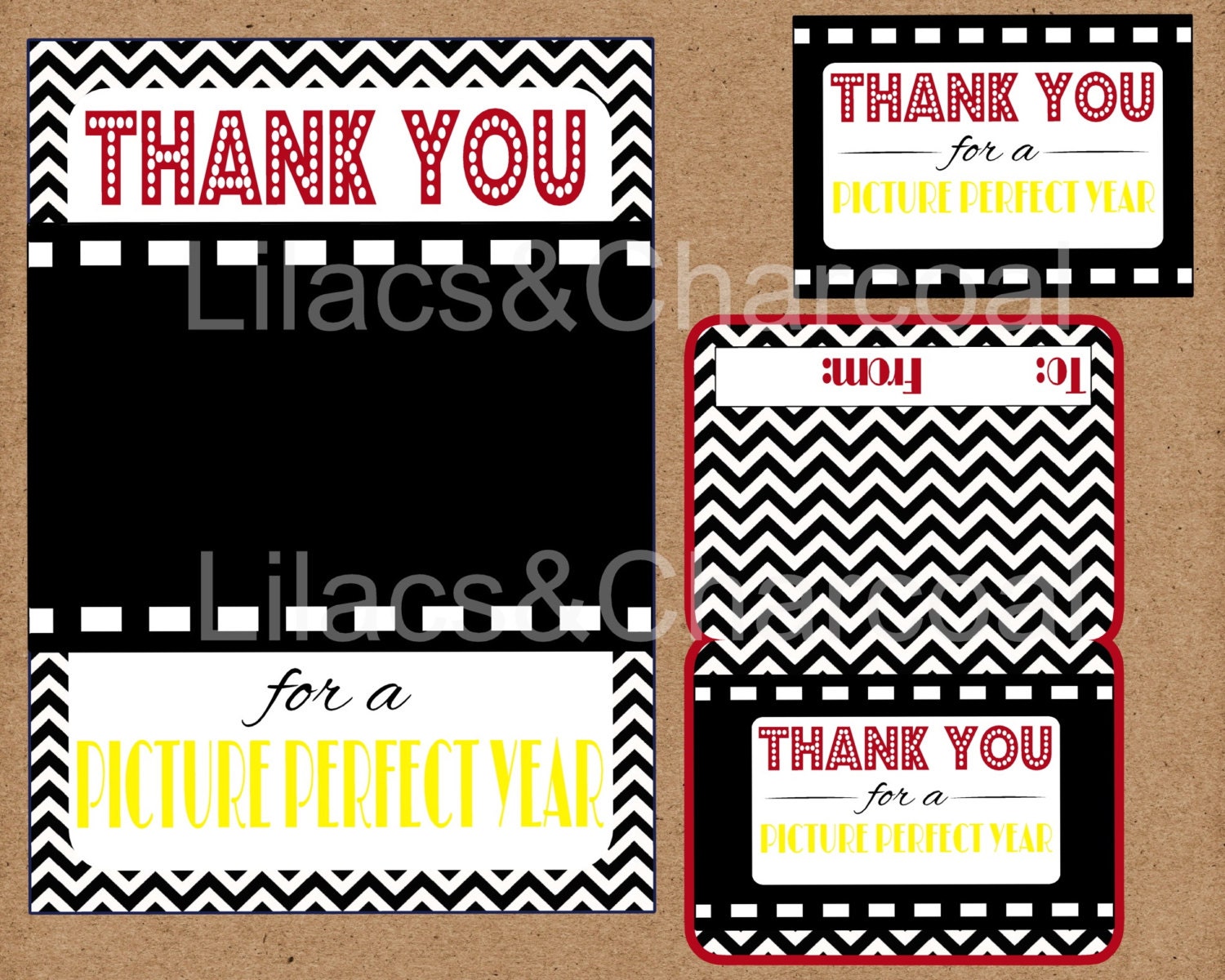 Thank You for A Picture Perfect Year Movie Gift Card. Teacher | Etsy