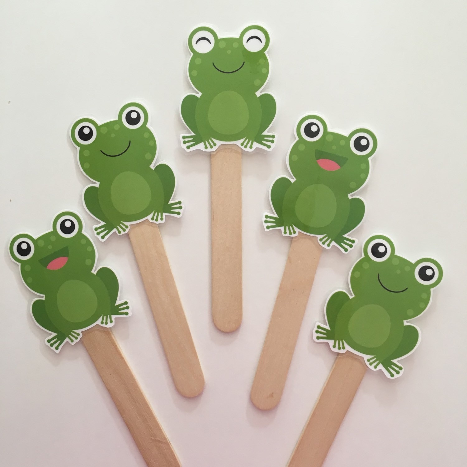 5 Little Speckled Frogs Printable Puppets Instant Digital - Etsy Canada