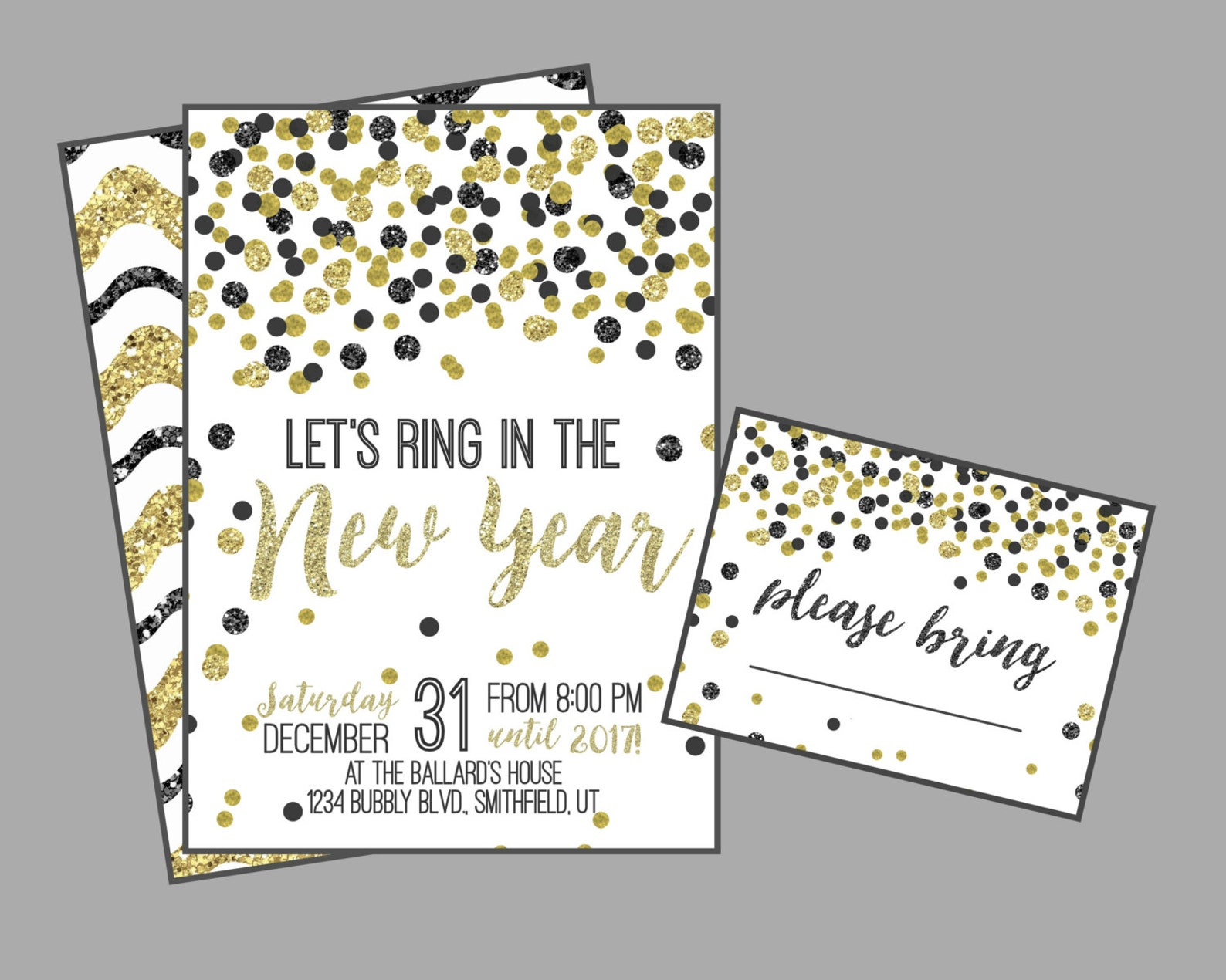 New Year's Eve Party Invitation. Let's Ring in the New - Etsy