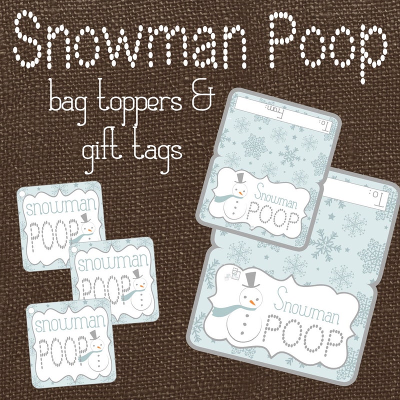Snowman Poop Bag Topper - Etsy