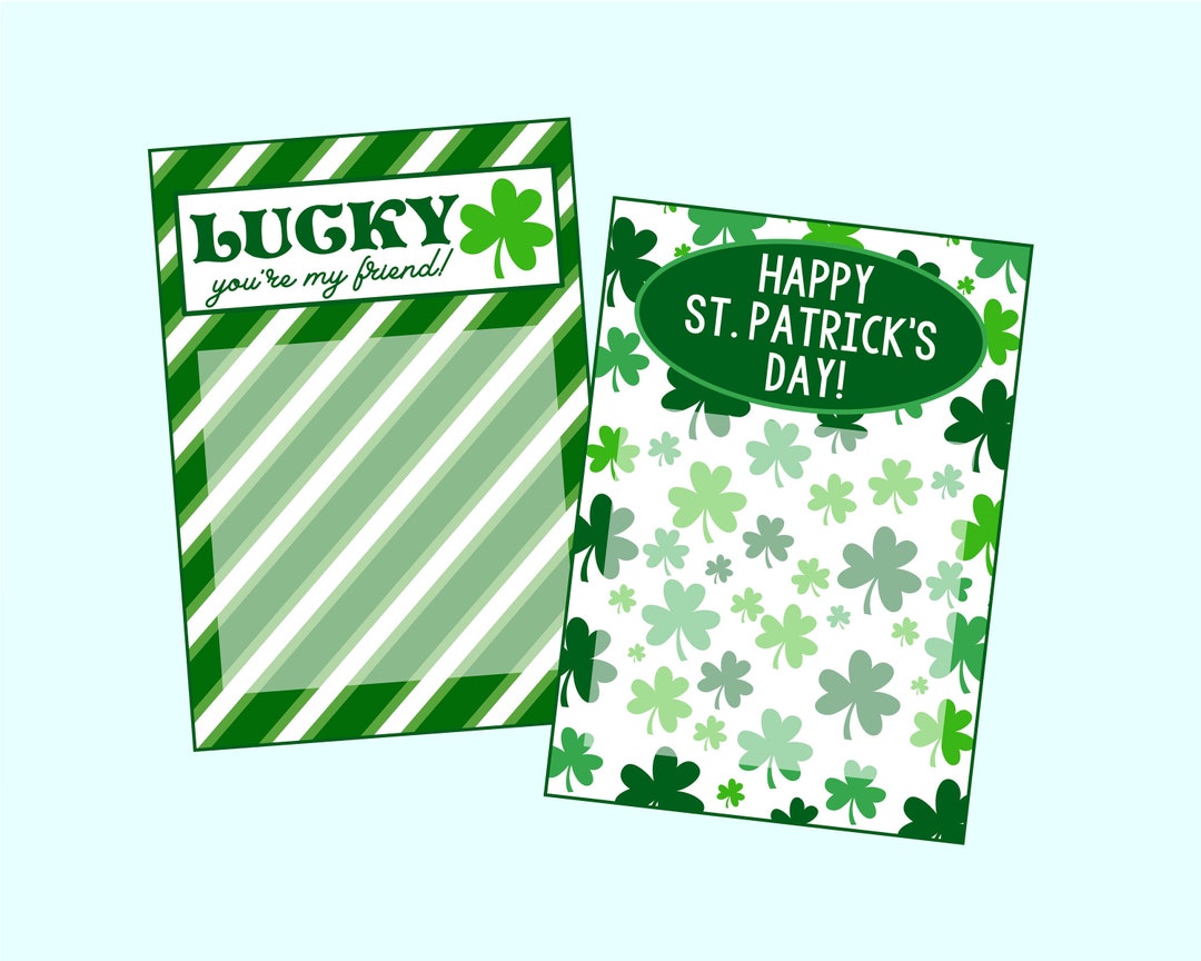 St. Patrick's Day Cookie Cards. Set of 2 Cookie Cards. Happy St ...
