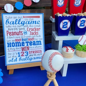 Baseball Subway Sign. Take Me Out the Ballgame Sign. Printable Baseball ...