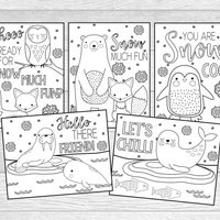 Snowman and Friends Coloring Pages for Kids - Printable Coloring Pages ...