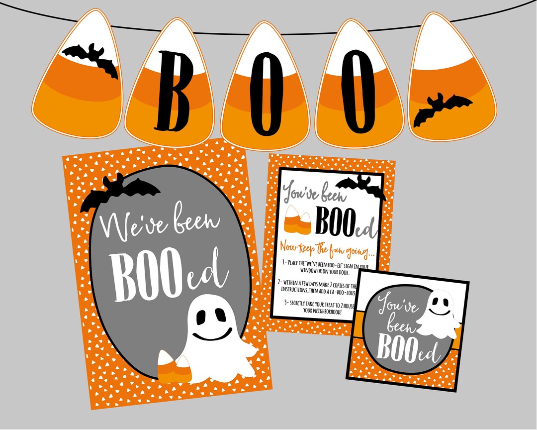 You've Been Boo-ed Set. You've Been Booed. Instant Digital Download ...