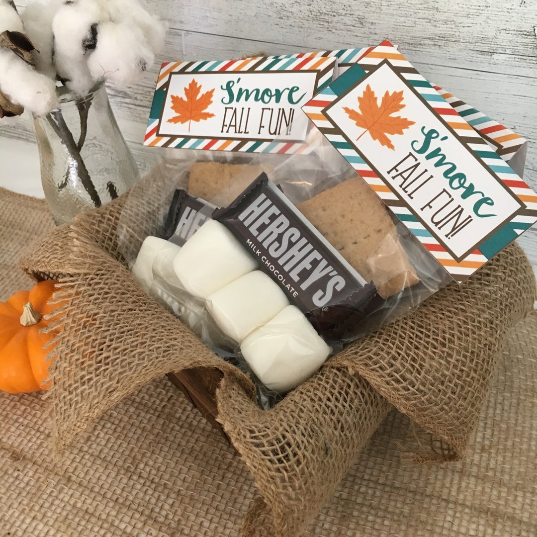 Printable S'more Fall Fun Favor Bag Topper for Fall Party. S'mores ...