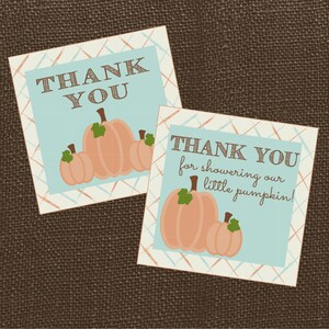 Little Pumpkin Favor Tag for Baby Shower & Birthday. Fall Baby Shower ...