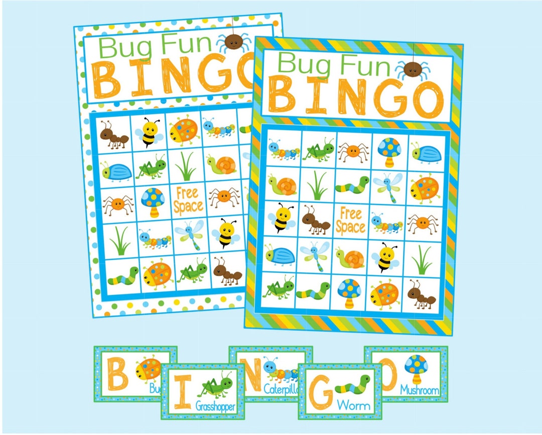 Bug Bingo. Instant Digital Download. Perfect for Bug Party, Class ...