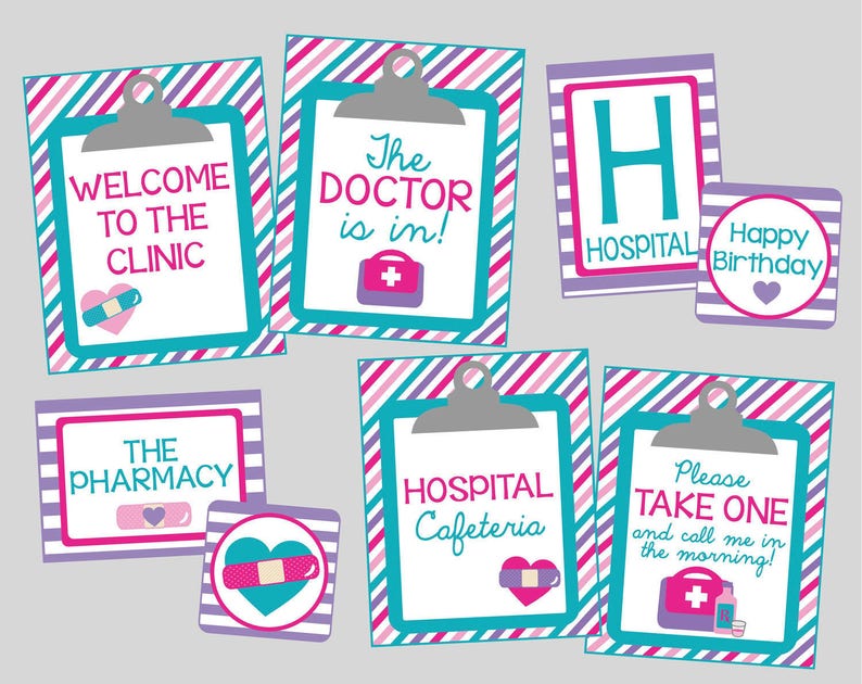 Doctor Party Decoration Package. Instant Digital Download. - Etsy